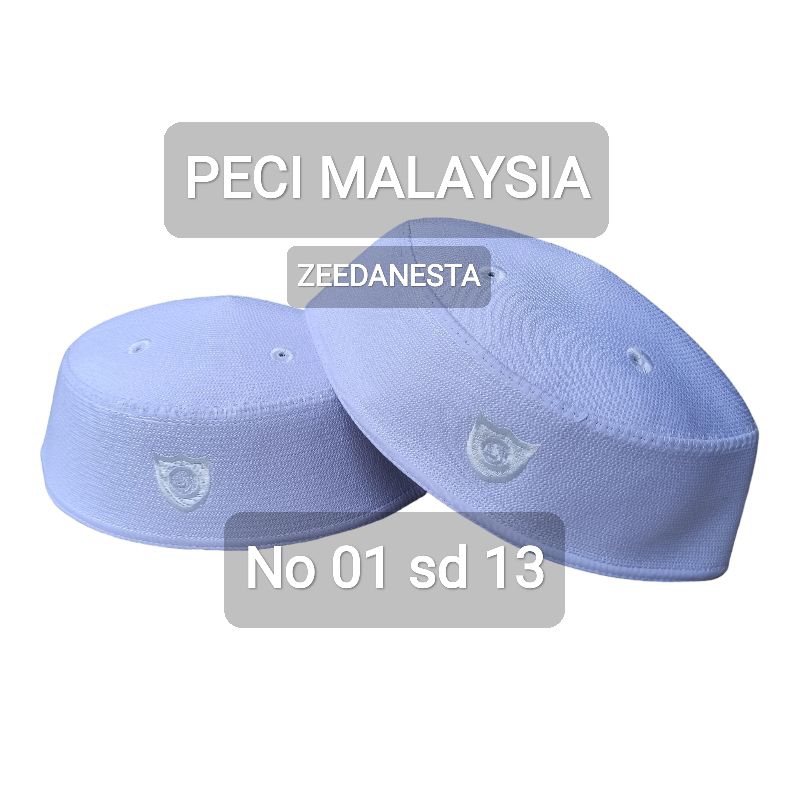 Jual PECI MALAYSIA BIG SIZE JUMBO BESAR ANAK DEWASA KOPIAH PUTIH HAJI ...
