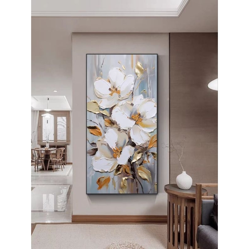 Jual lukisan bunga hiasan dinding mewah plus bingkai | Shopee Indonesia