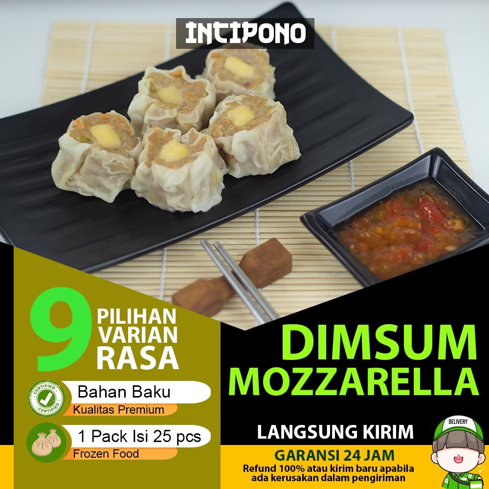 Jual Incipono Dimsum Mozzarella Frozen Food 1 Pack Isi 25 Pcs Halal ...