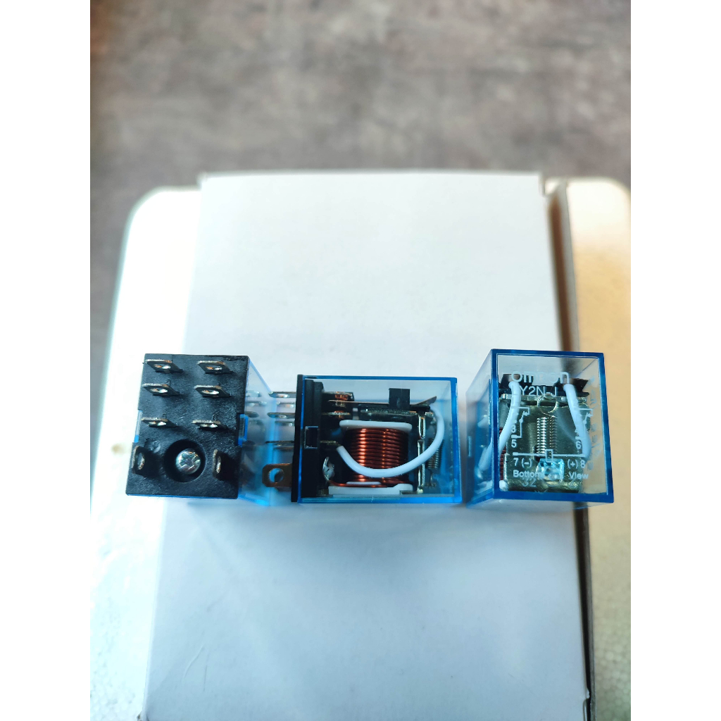 Jual Relay Lampu Navigasi + socket LY2/LY2N 24v 12v 25w, 40w, 60w ...