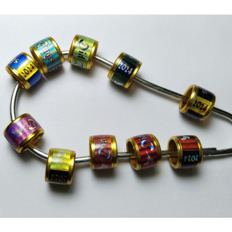 Jual Ring merpati hologram standard isi 10 pcs Bisa requst nama ...