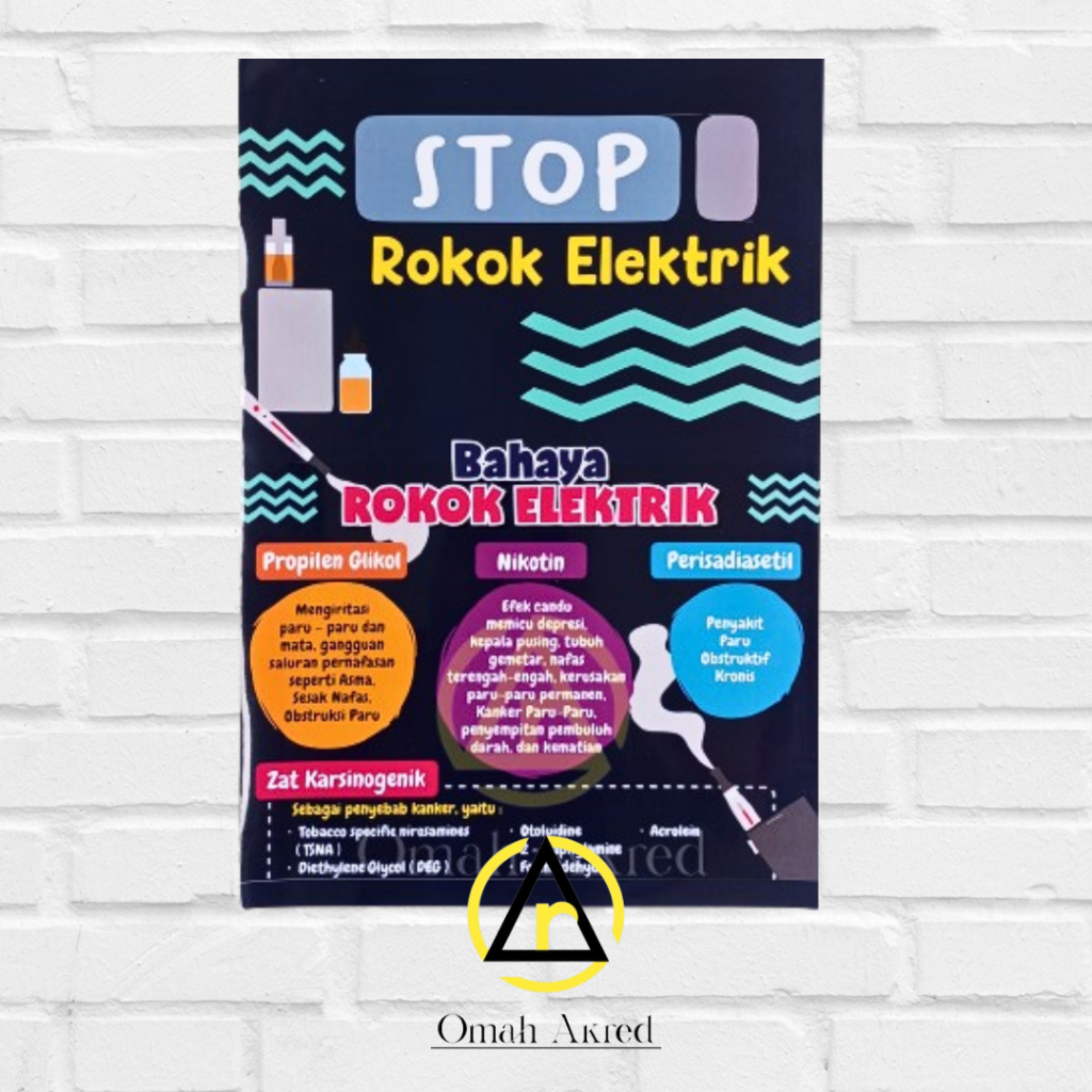 Jual Poster Stop Rokok Elektrik - Bahaya Vape - Bahaya Rokok Elektrik ...