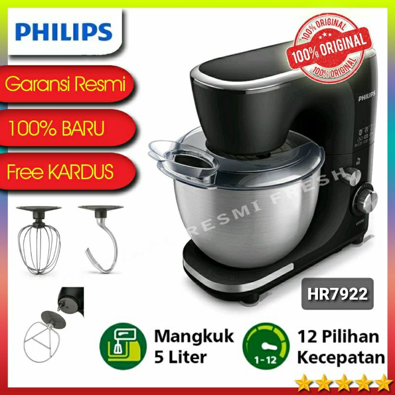 Jual PHILIPS Kitchen Machine Mixer HR7922 | Shopee Indonesia