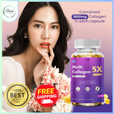 Jual MULTI COLLAGEN 5X PREMIUM HOT VIRAL PRODUCT Whitening And Anti-aging Collagen Capsules ...