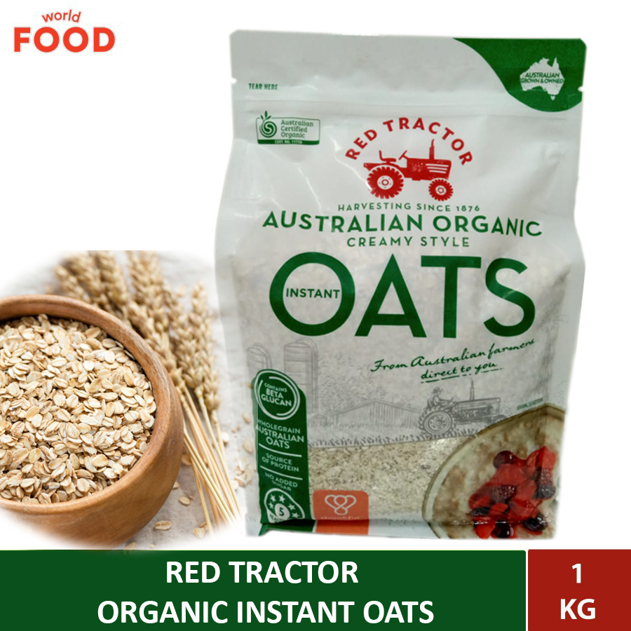 Jual RED TRACTOR ORGANIC INSTANT OATS 1KG | Shopee Indonesia