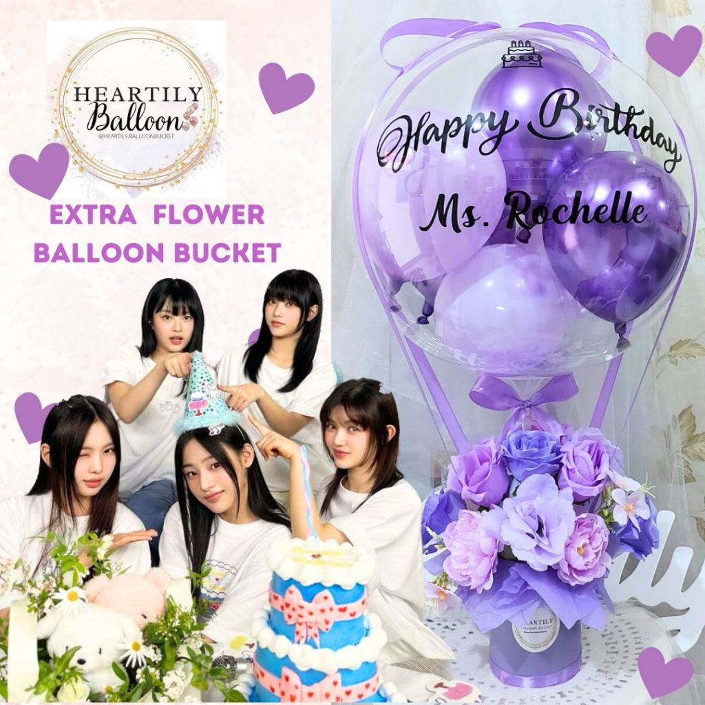 Jual [READY 1HARI JADI] Balon Buket Balloon Bucket Full Flower for ...