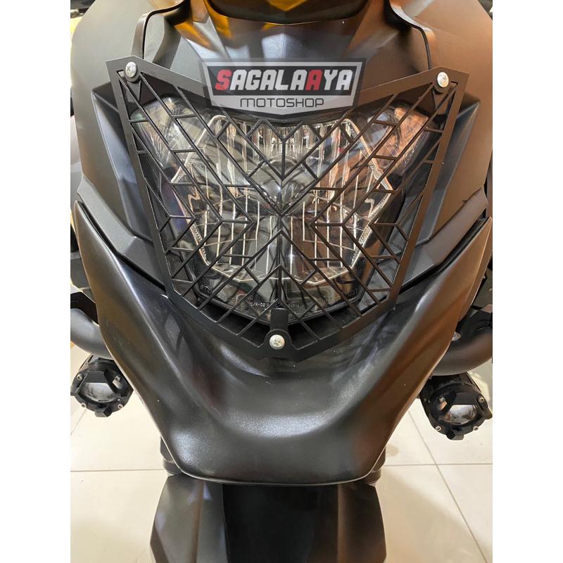 Jual headlamp guard cover head lamp lampu honda Kawasaki Versys 250 ...