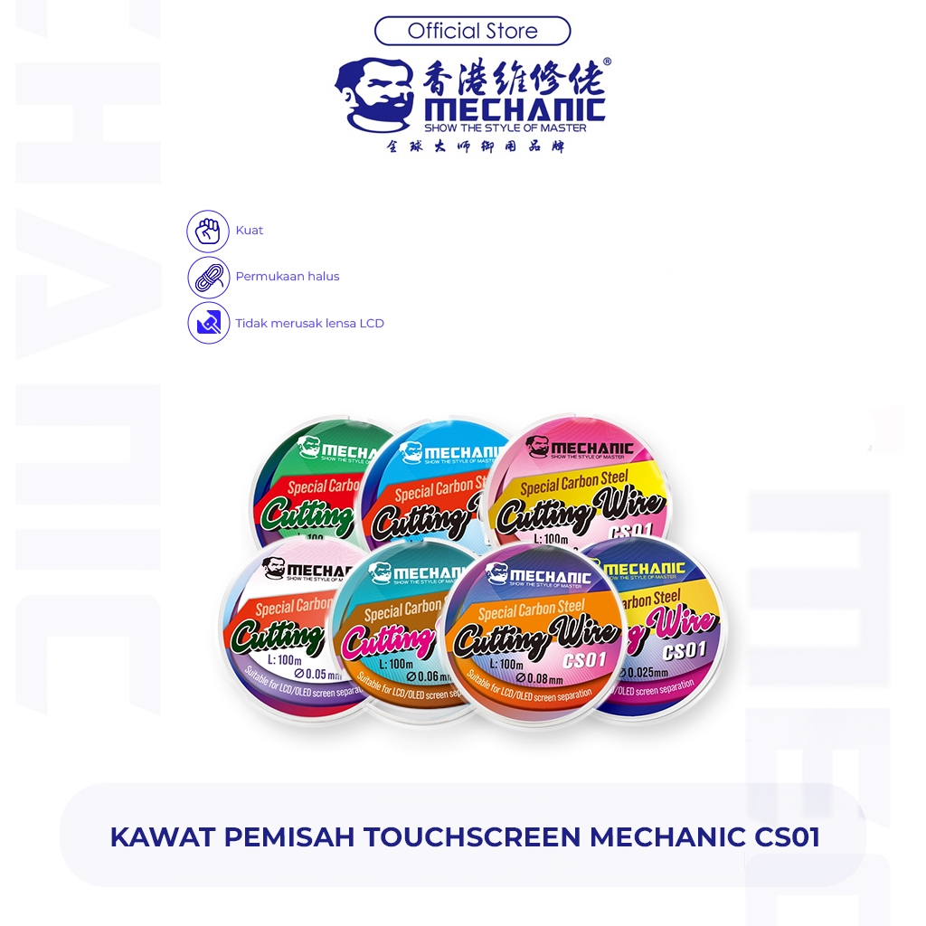 Jual Mechnaic Kawat Pemisah Touchscreen CS01 100m Kawat Pemisah ...