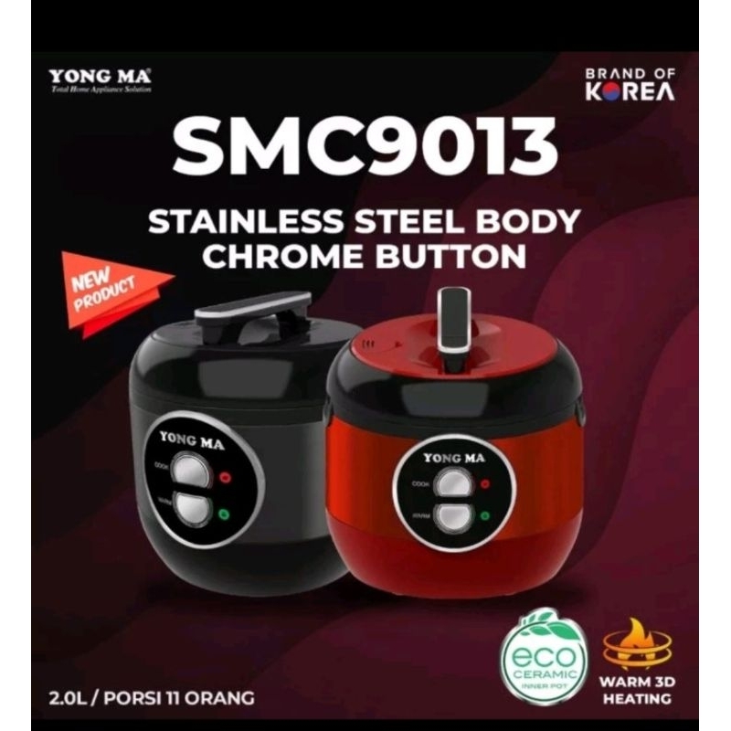 Jual MAGIC COM RICE COOKER YONGMA SMC 9013 Smc 9013 2L anti lengket ...