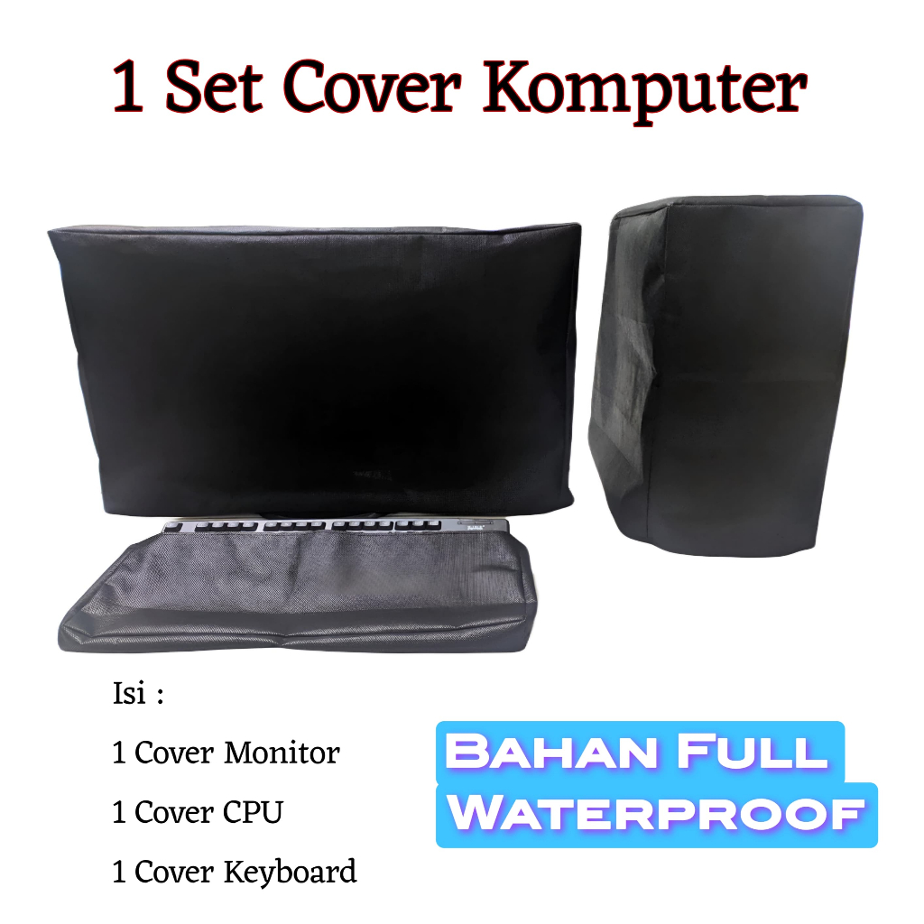 Jual [PRE ORDER] Cover Komputer FullSet Waterproof Monitor CPU Keyboard ...