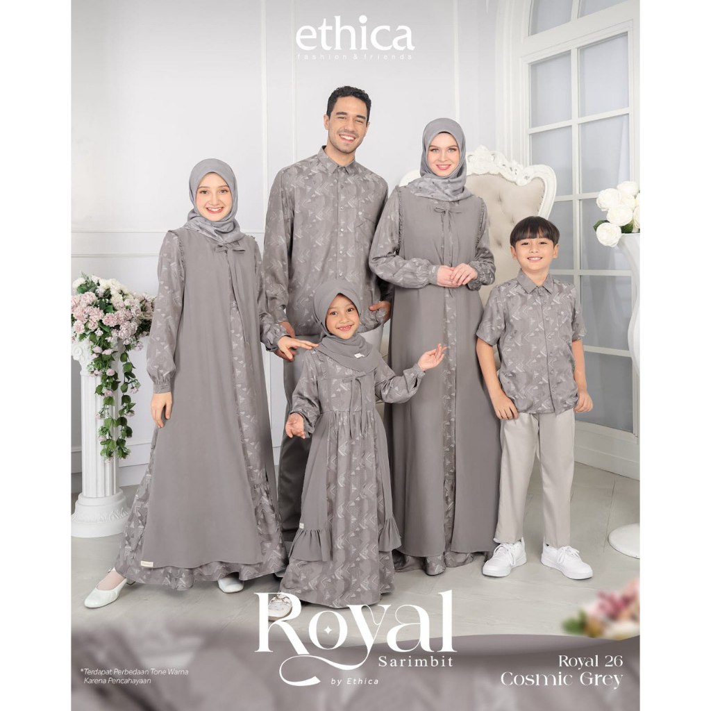 Jual Sarimbit Keluarga Ethica Royal 26 Cosmic Grey Gamis Kagumi 317 ...