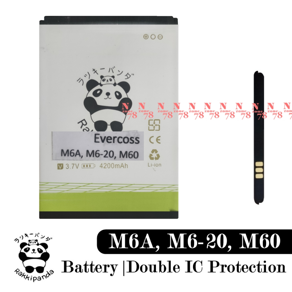 Jual Baterai Evercoss M6 M60 M6A Double IC Protection Online | Shopee Indonesia