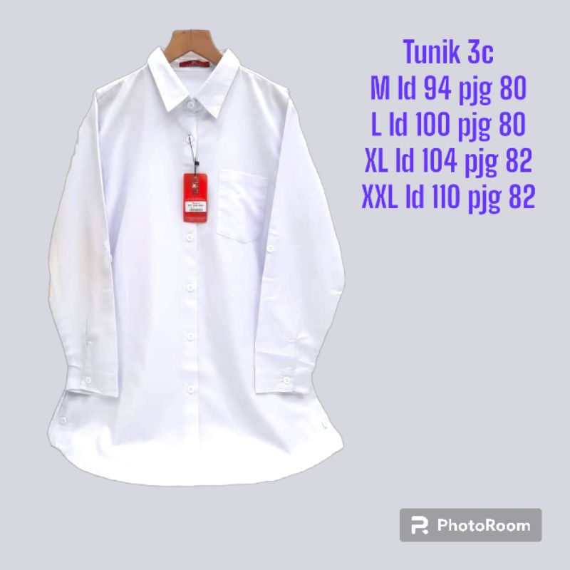 Jual Tunik 3C khusus warna putih | Shopee Indonesia