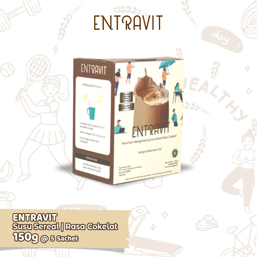 Jual Entravit Sereal Rasa Coklat (Susu Sereal / Minuman Sereal ...