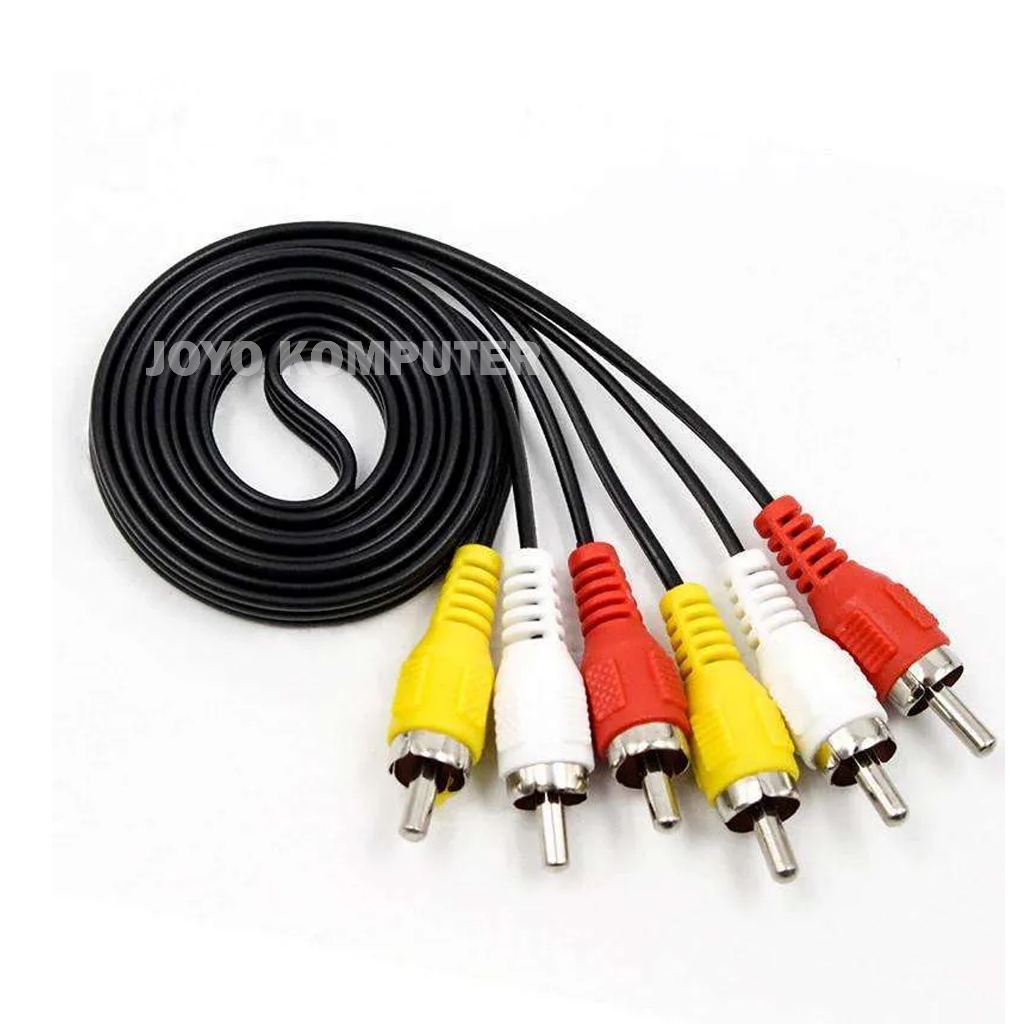 Jual Kabel AV RCA Video 1,5m 3m 5m 10m | Kabel video Av (Merah Putih ...
