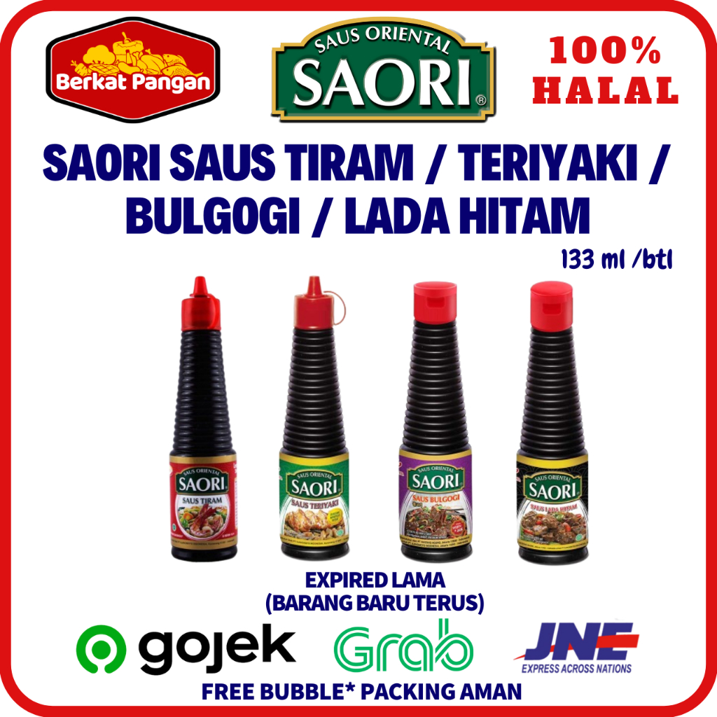 Jual SAORI Saus Oriental Saus Tiram Lada Hitam Bulgogi Teriyaki ...