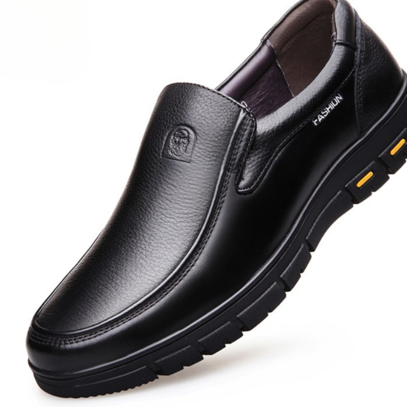 Jual SEPATU PANTOFEL HITAM PRIA KANTOR LEATHER SEPATU KERJA PRIA HITS ...