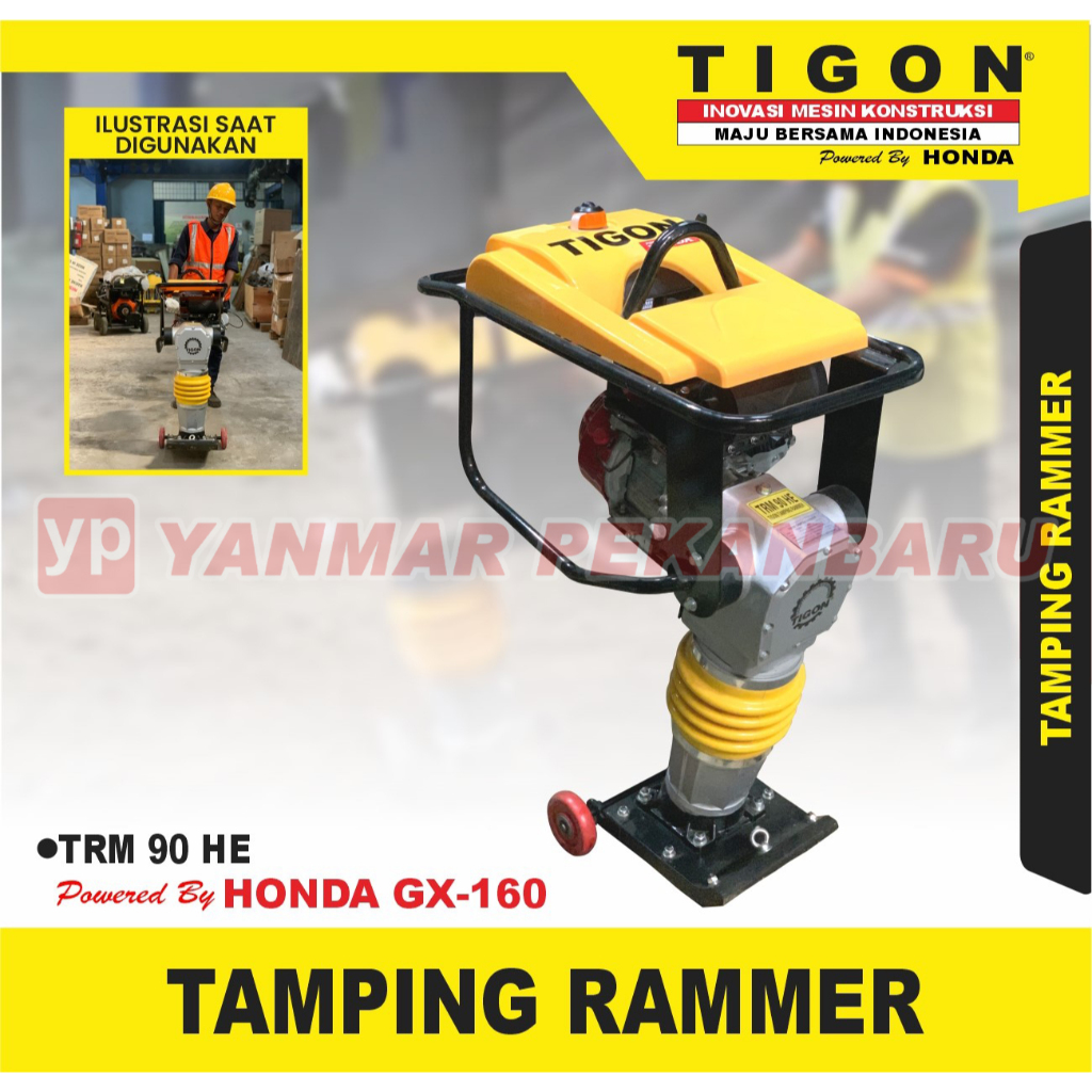 Jual Stamper Kuda / Tamping Rammer TIGON TRM 90 HE | Shopee Indonesia