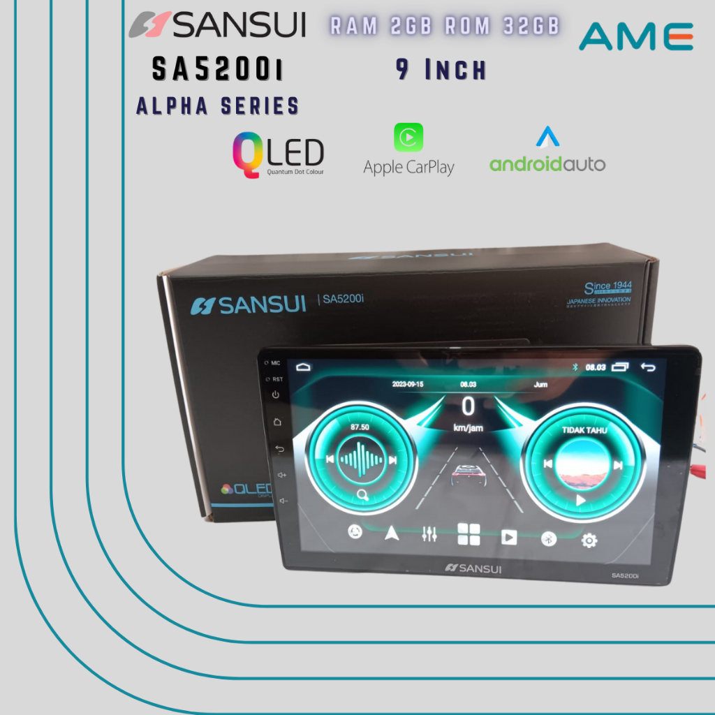 Jual Head Unit Android Sansui Alpha Series 9 Inch Ram 2gb Rom 32gb