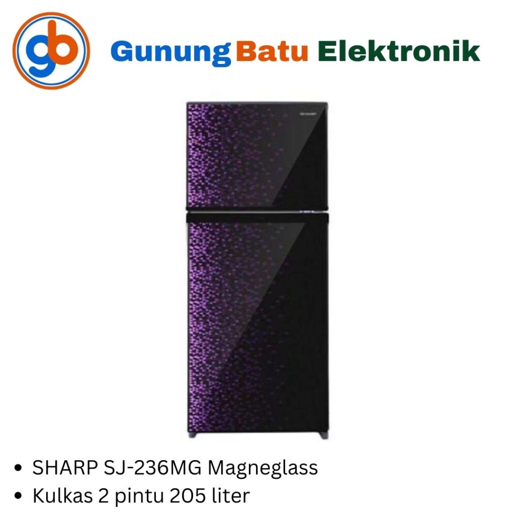 Jual SHARP Kulkas 2 pintu 205 liter SJ-236MG Garansi Resmi | Shopee ...