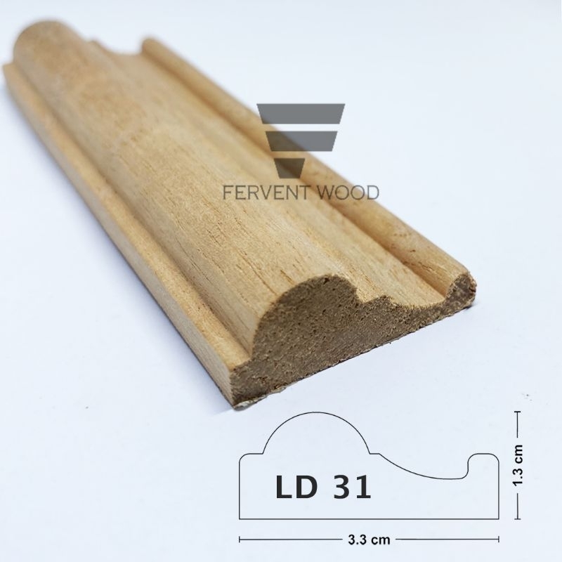 Jual Lis Profil Wall Moulding Lis Dinding Kayu Panjang 2m TERMURAH | Shopee Indonesia