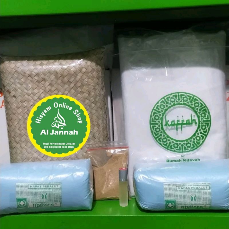 Jual Set Jenazah Kain Kafan Super Premium | Tikar Pandan 120x180cm ...