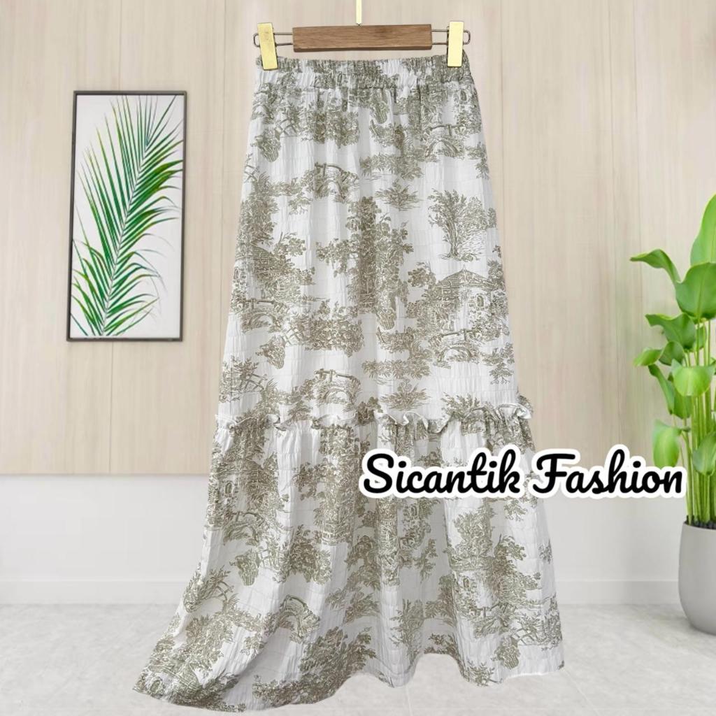 Jual Rok Wanita Style Korea Bahan Cotton Crinkle // Rok Tutu // Rok ...