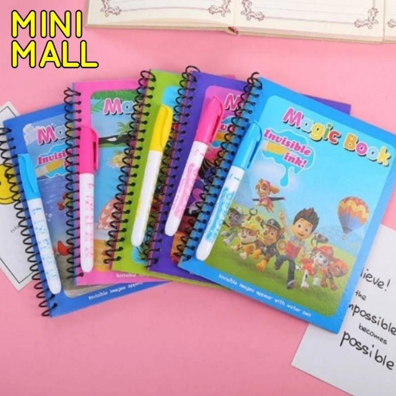 Jual Magic Book Invisible Ink Buku Gambar Buku Mewarnai Magic water ...