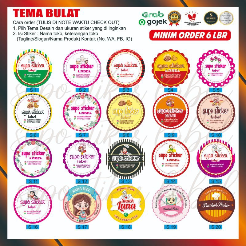 Jual CETAK STIKER LABEL MAKANAN/STICKER PRODUK KEMASAN | Shopee Indonesia