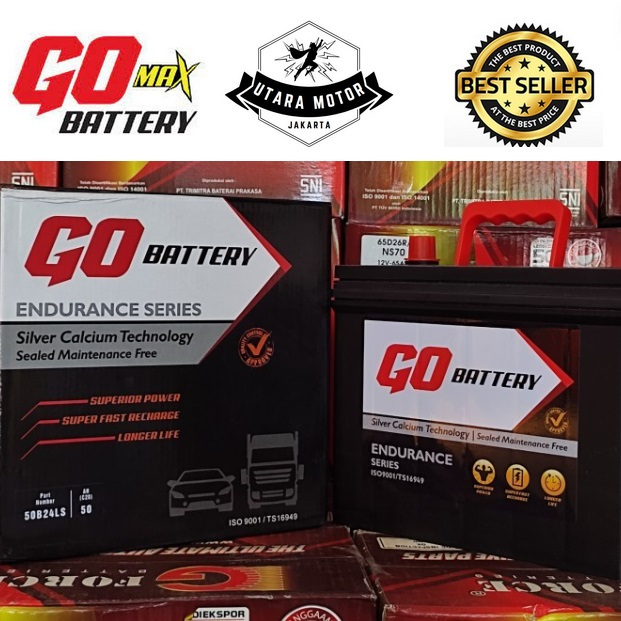 Jual GO BATTERY Aki Kering Mobil 55D23L 12V 60Ah Camry Alphard Innova KIA | Shopee Indonesia