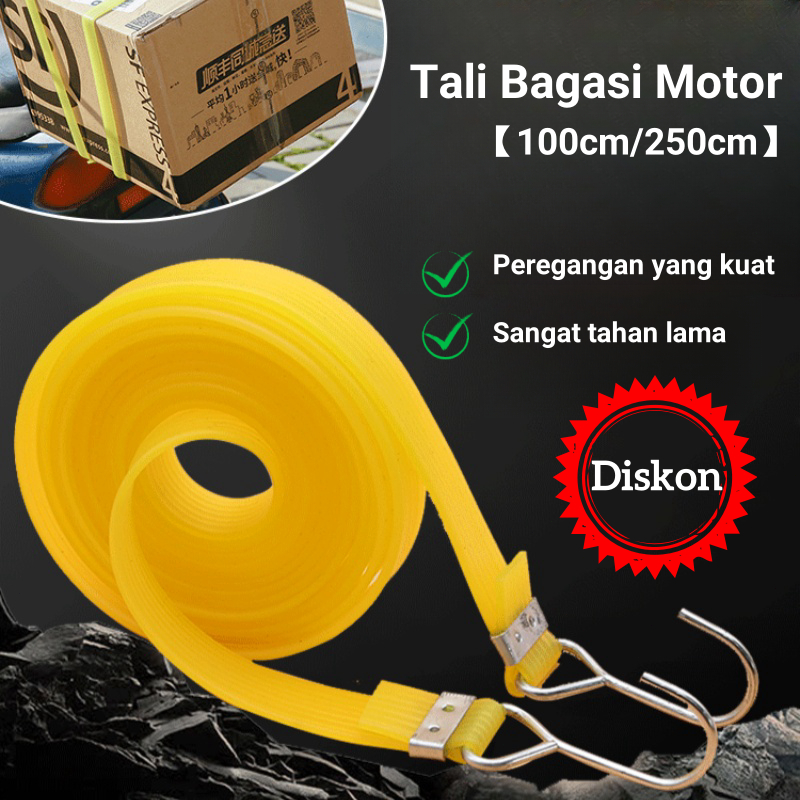 Jual 【100cm/250cm】Tali bagasi motor/ Tali motor barang /Tali Ikat ...