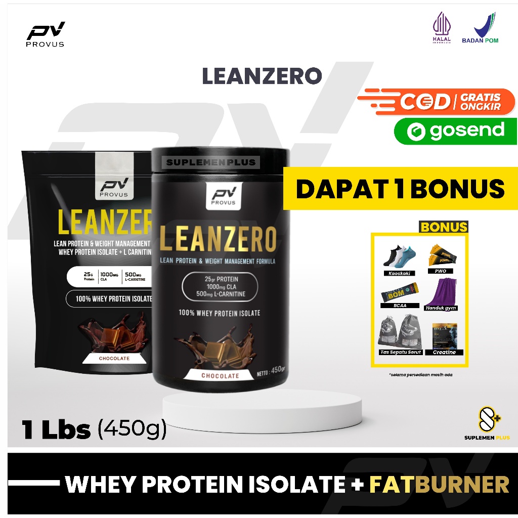 Jual Provus Lean Zero 1 Lb Leanzero Susu Protein Fat Burner HALAL MURAH ...