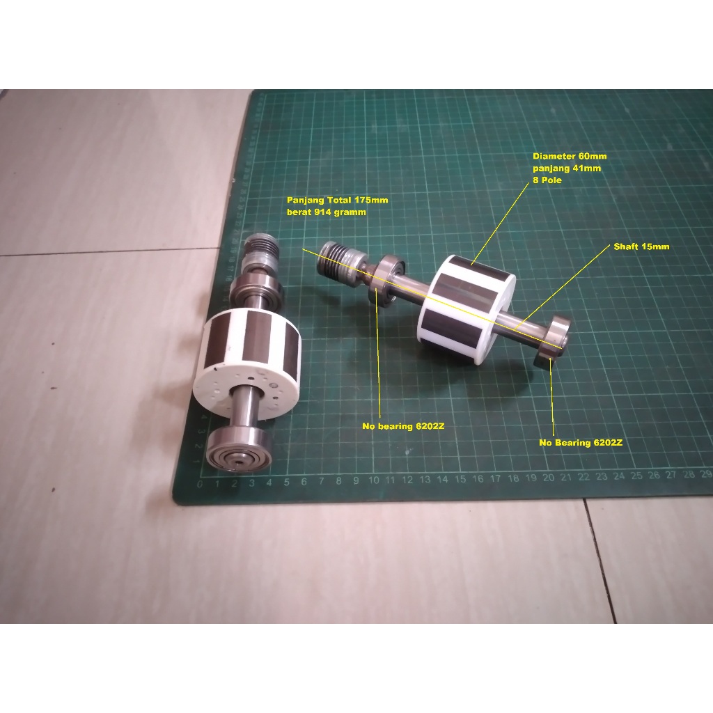 Jual Rotor Magnet 8 pole plus Bearing | Shopee Indonesia