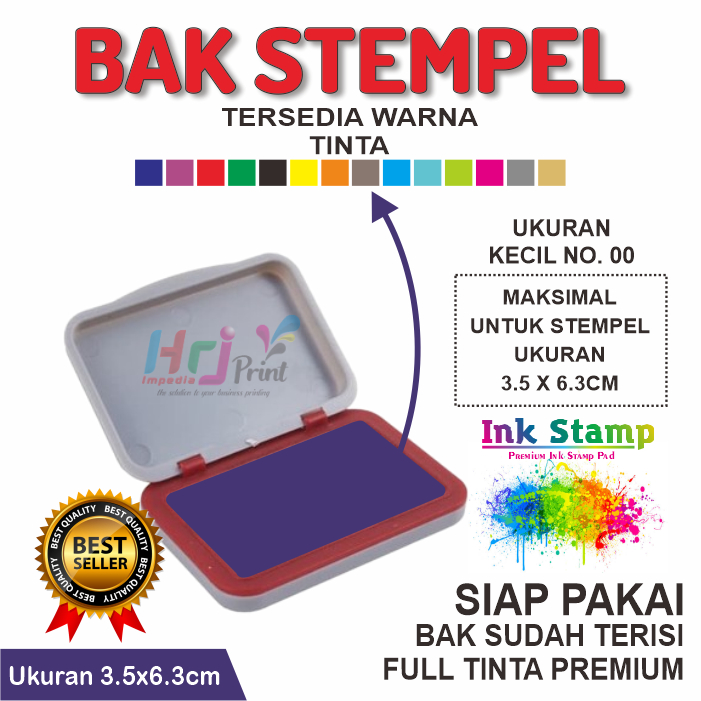 Jual Bak stempel kecil terisi full tinta premium | Bak stempel joyko No ...