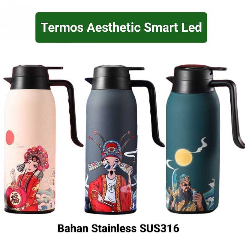 Jual Ketel Termos Air Panas with Smart Led Stainless Steel 316 Pitcher Teko Air Panas 1600ml ...