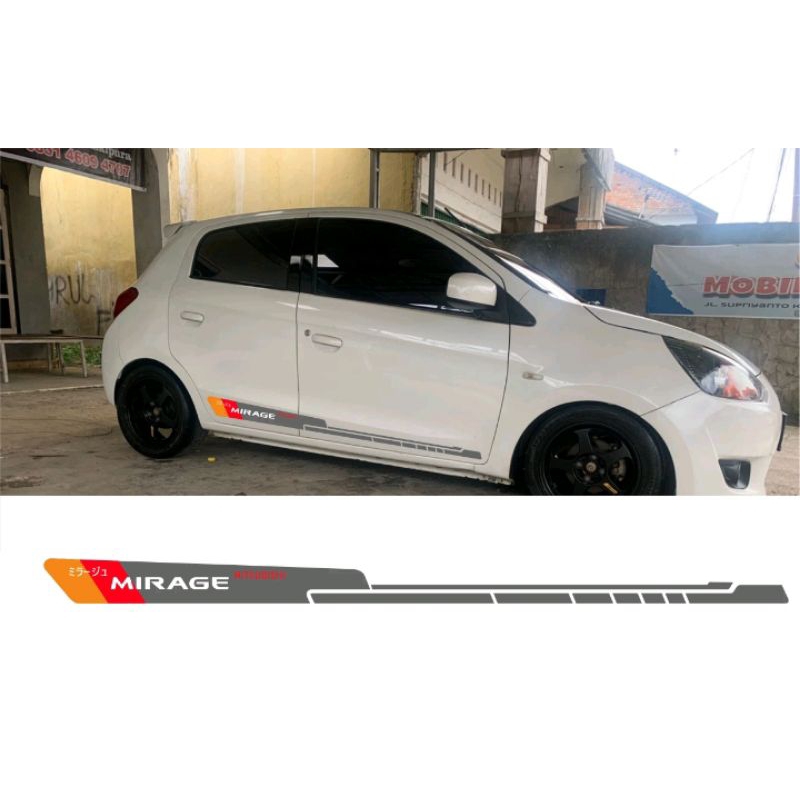 Jual sticker mobil Mitsubishi Mirage jdm custom | Shopee Indonesia