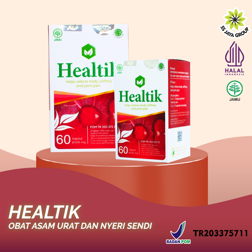 Jual HEALTIK 100% ORI | Obati Nyeri Sendi Keseleo Nyeri Otot Dan Tulang ...