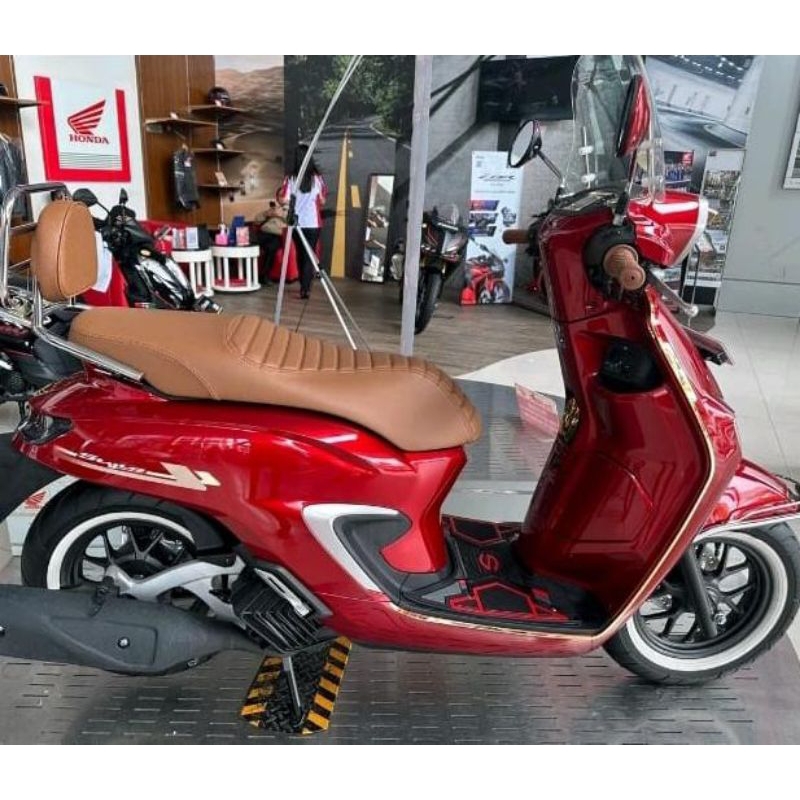 Jual Cover Jok Stylo 160 & Giorno Custom Caferacer Kulit MBtech ...