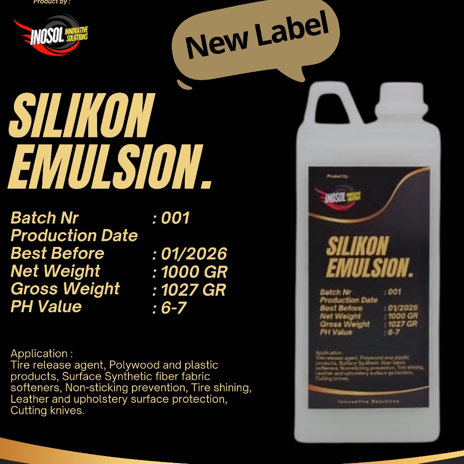 Jual Desain yang Mempesona Silicone Emulsion Silikon Emulsi Silicon Semir 1kg | Shopee Indonesia
