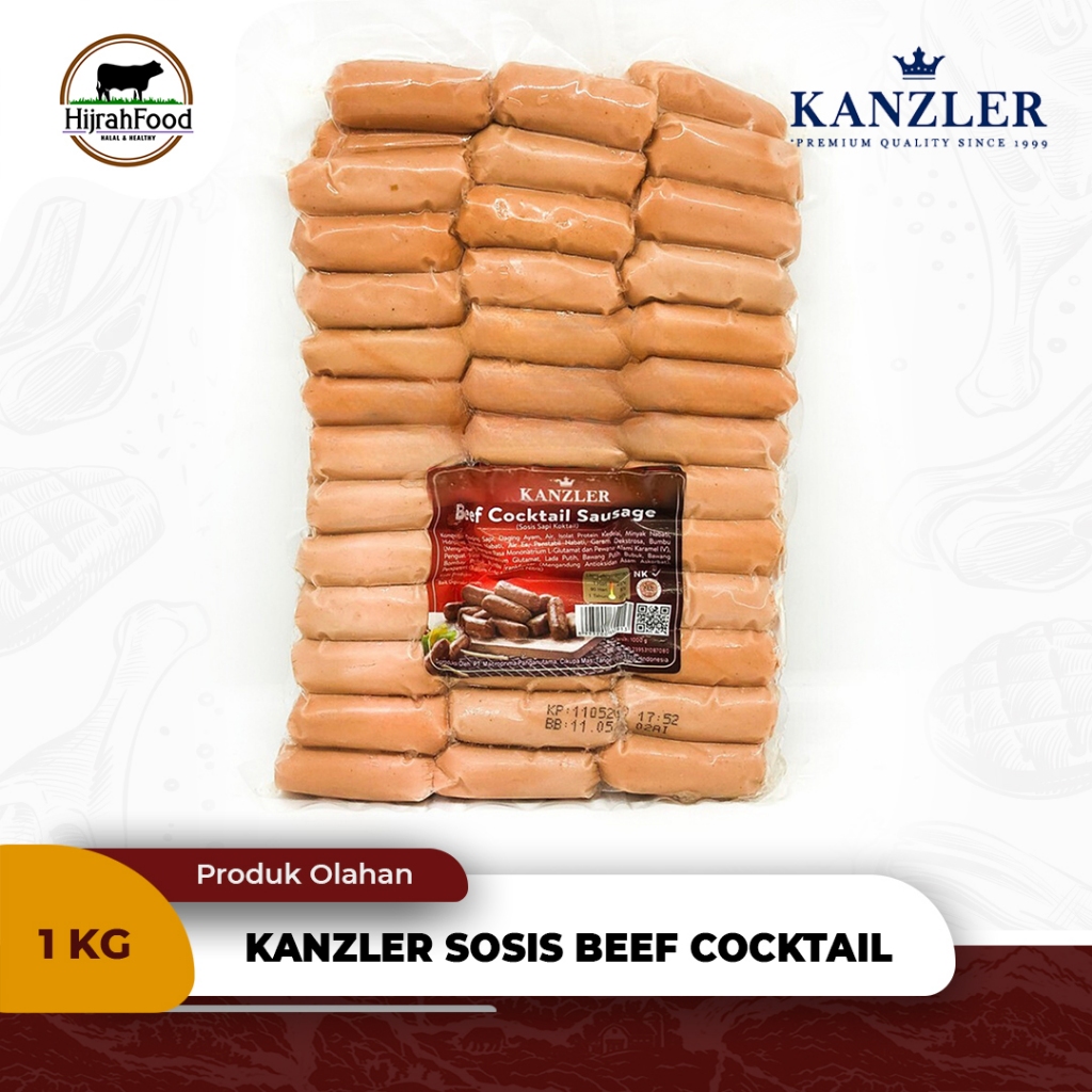 Jual Kanzler Beef Cocktail Sausage 1000 gram Sosis Sapi Cocktail Bite ...