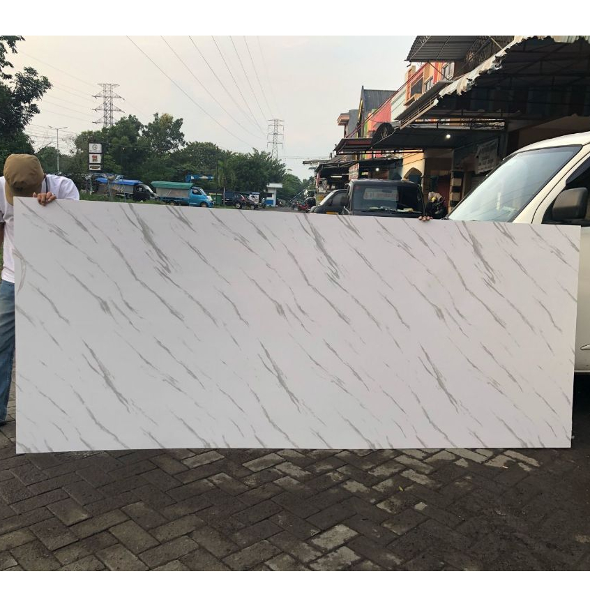 Jual Marmer Panel PVC Dekorasi Dinding Motif Corak Marmer UV Marble ...