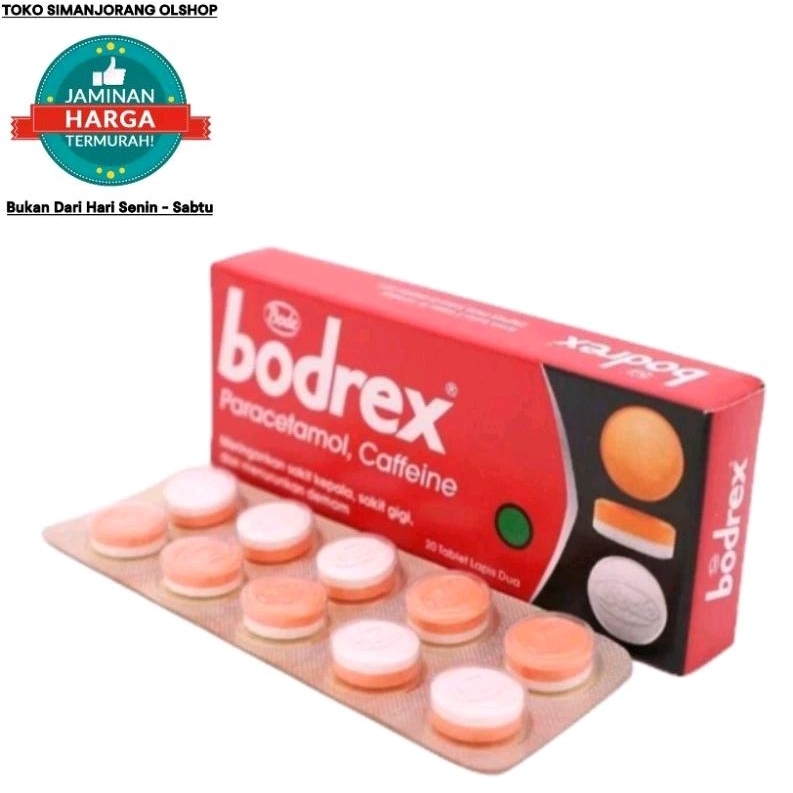 Jual BODREX Paracetamol Bok 20 Tablet Lapis Dua | Shopee Indonesia