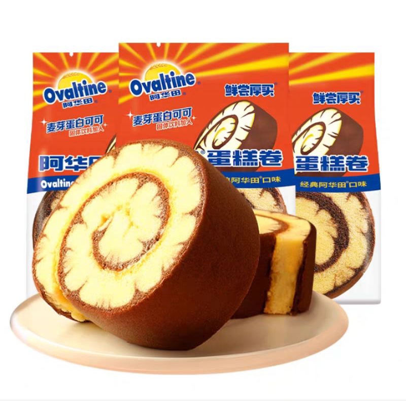 Jual Ovaltine Cake Roll 1 box isi 5pcs | Shopee Indonesia