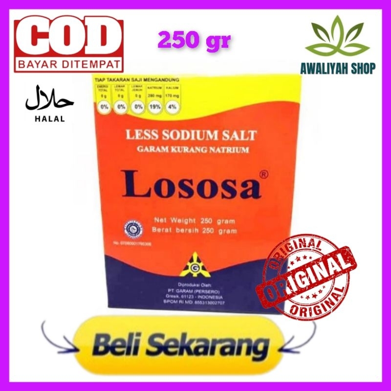Jual Garam Sehat Lososa 250gr|Garam Diet ( Garam Rendah Natrium ...