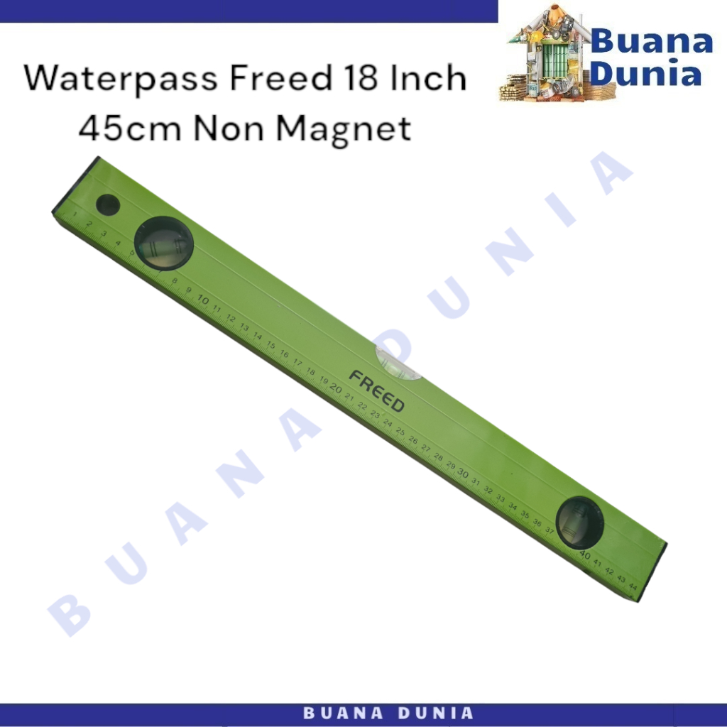 Jual Waterpass Alumunium Freed 18 Inch Magnet | Waterpas 18" | Pengukur ...