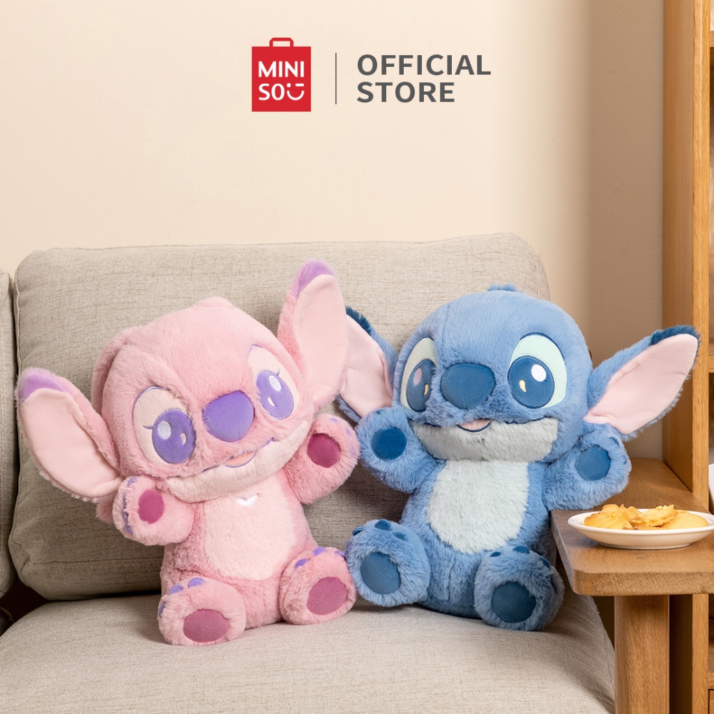 Jual MINISO Boneka Couple Disney Stitch Angel Mainan Mewah Boneka Lucu ...