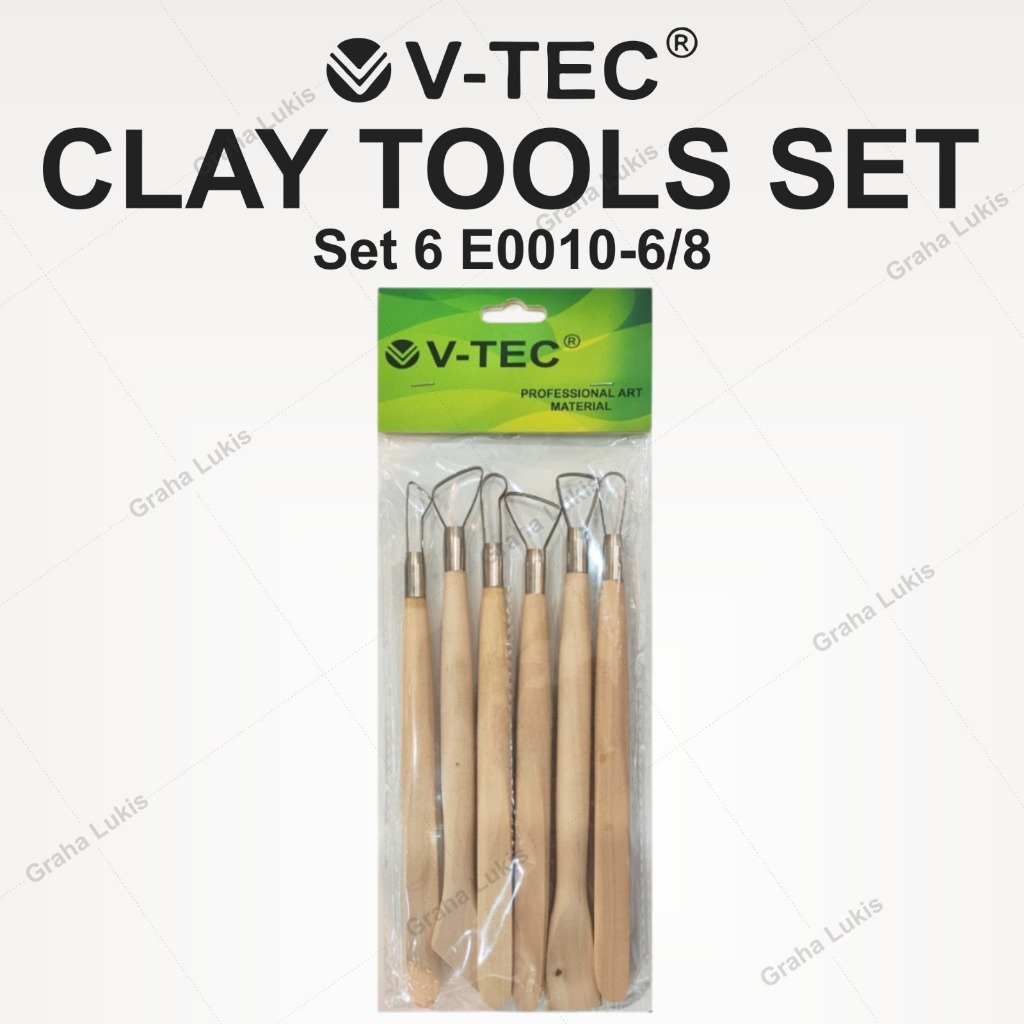 Jual V-Tec Clay Tools - Alat Clay Kawat + Kayu (E 0010-6/8") | Shopee ...