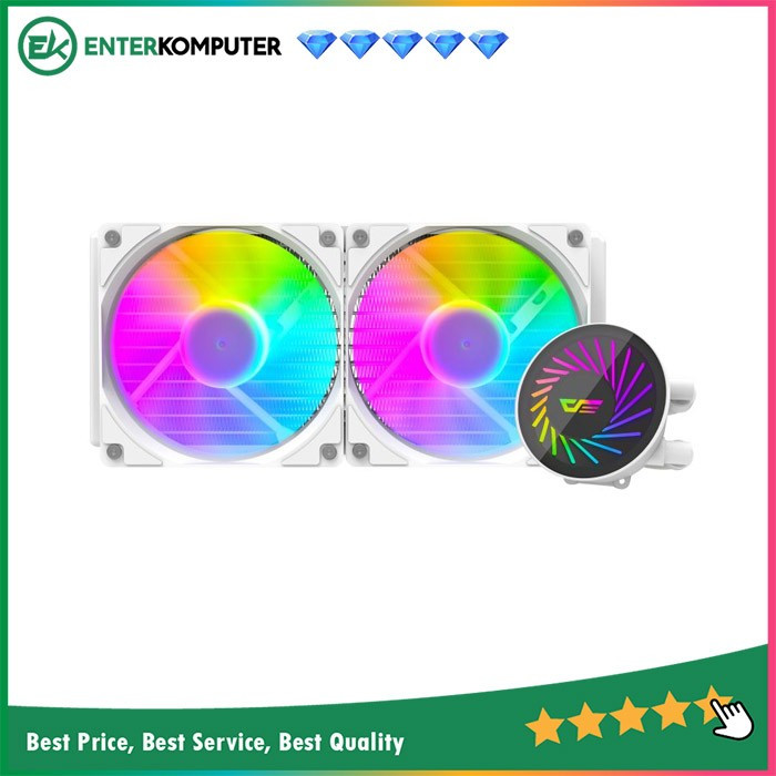 Jual DarkFlash Radiant DCS240 / DCS 240 ARGB - White - Liquid CPU Cooler | Shopee Indonesia