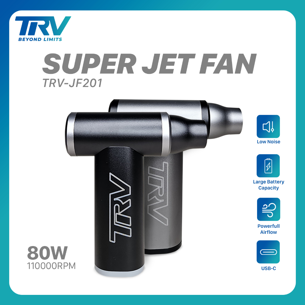 Jual TRV JETFAN Turbo Fan Jet Fan Mini Portable Angin Kencang | TRV ...