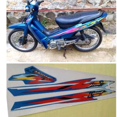 Jual Striping stiker Yamaha sigma e tahun 99 custom | Shopee Indonesia